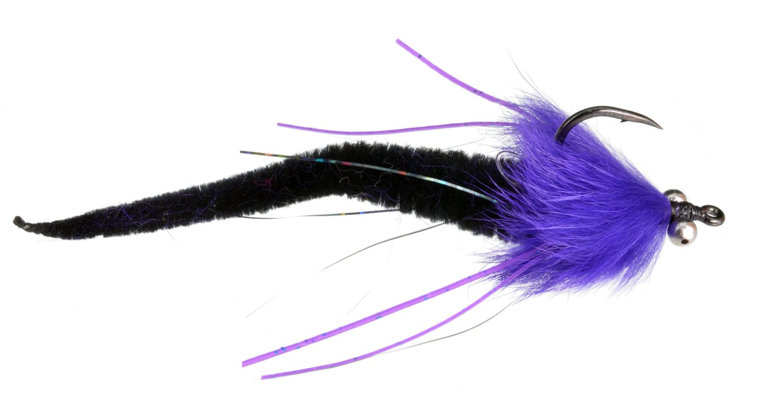 Dragon Tail Bead Chain Eye - Purple and Black