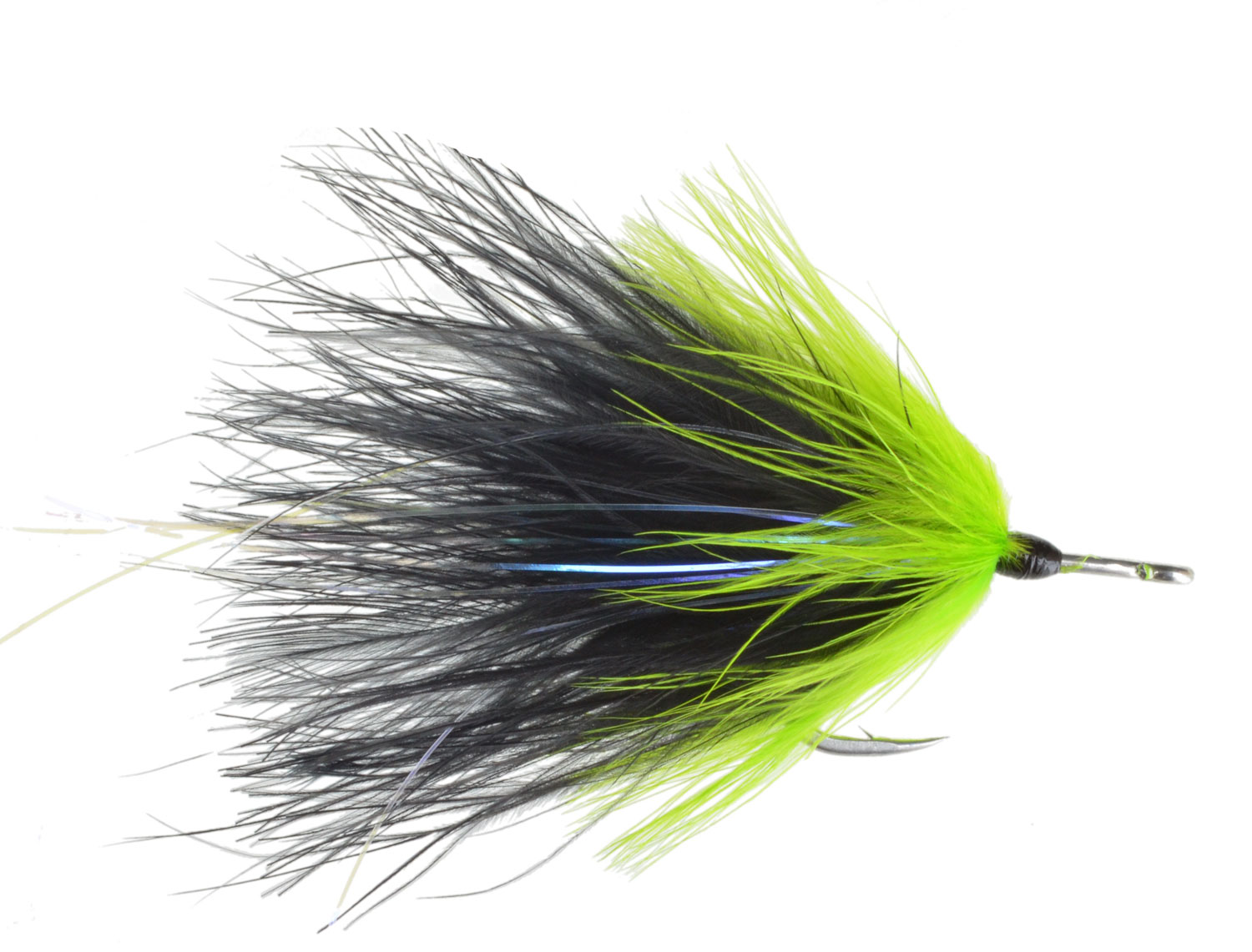 Dzonot Tarpon Fly - Black and Chartreuse Beadchain Eyes