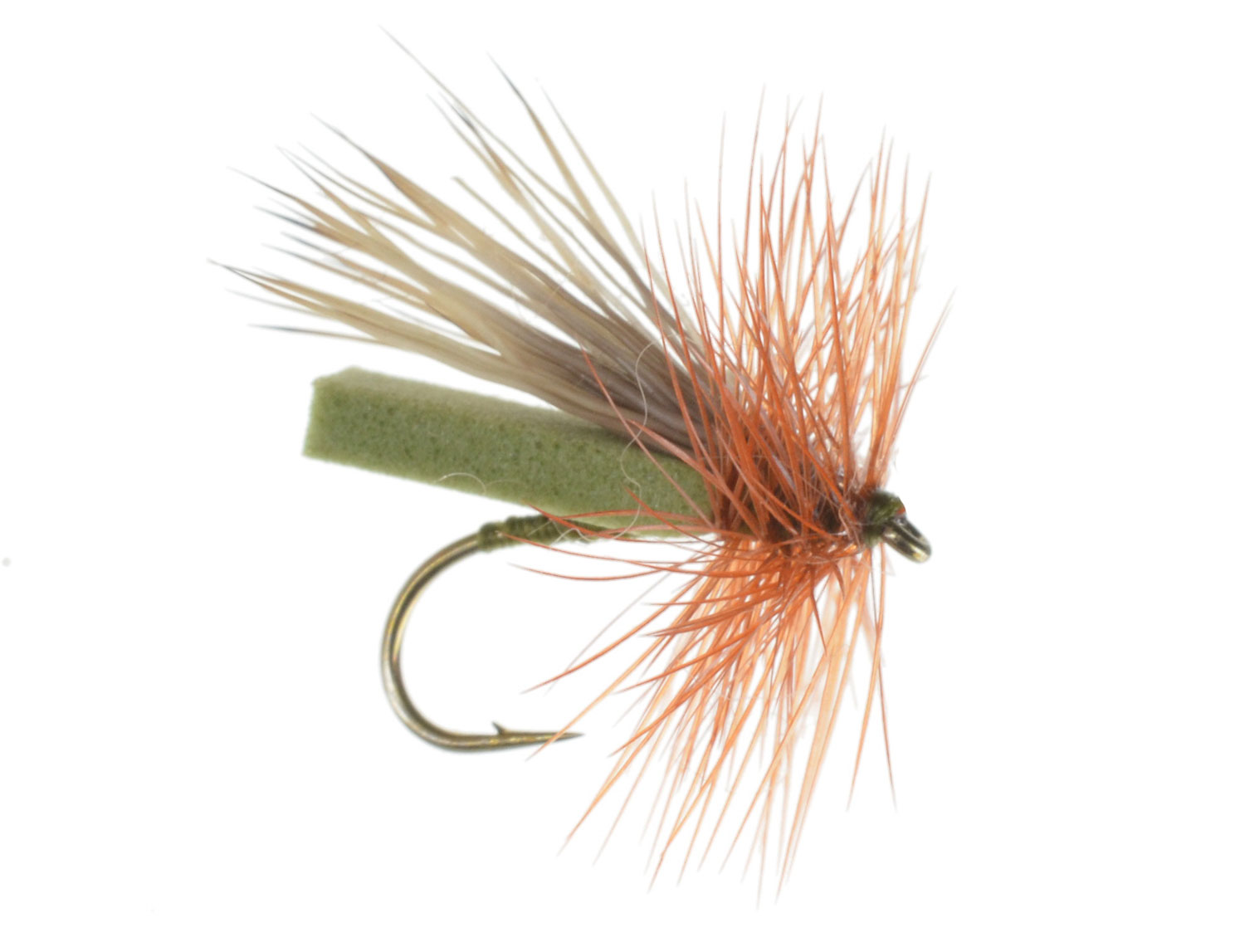 Extended Foam Body Olive Caddis