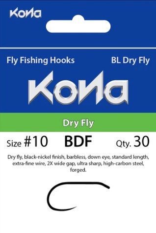 Kona Barbless Dry Fly Hook