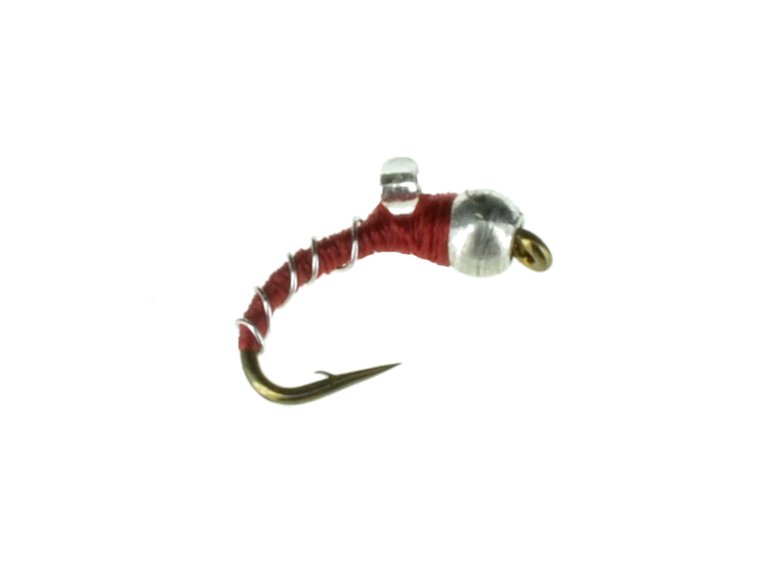 Zebra Midge Beadhead Bubbleback - Red
