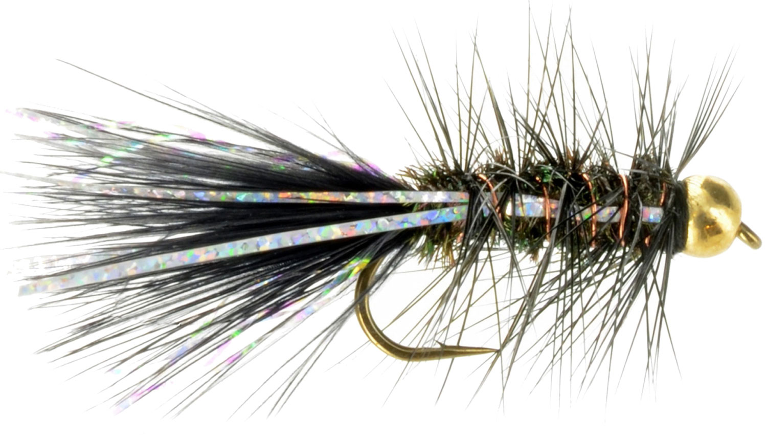 Bead Head Flashabugger - Peacock/Black Tail | Fly Fishing Flies For ...