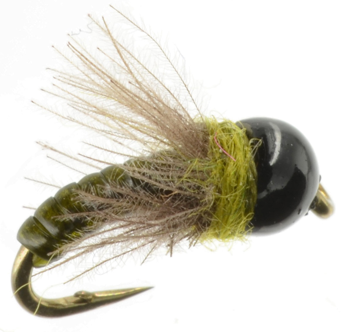 CDC Midge Emerger Olive Beadhead
