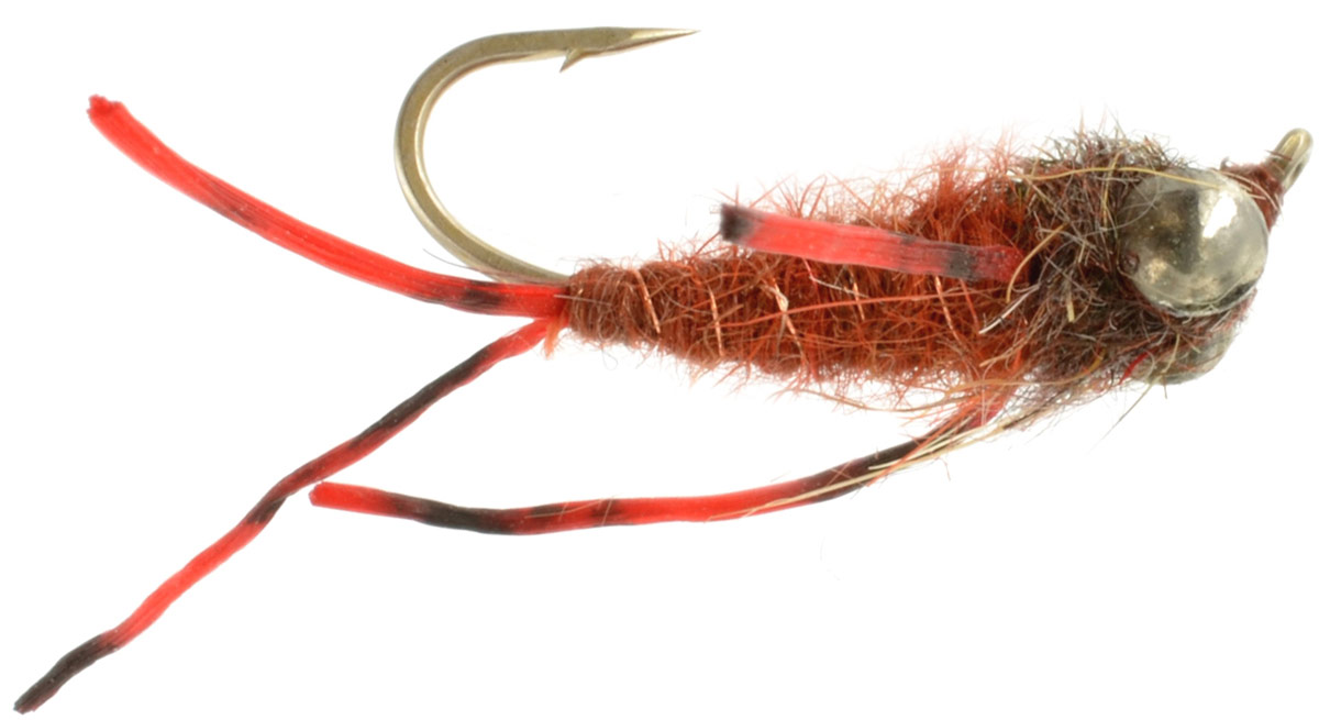 Gregg's Fur Carp Nymph - Red Brown