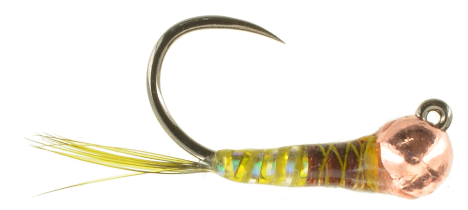 Jiggy Black and Tan Perdigon Tungsten Bead