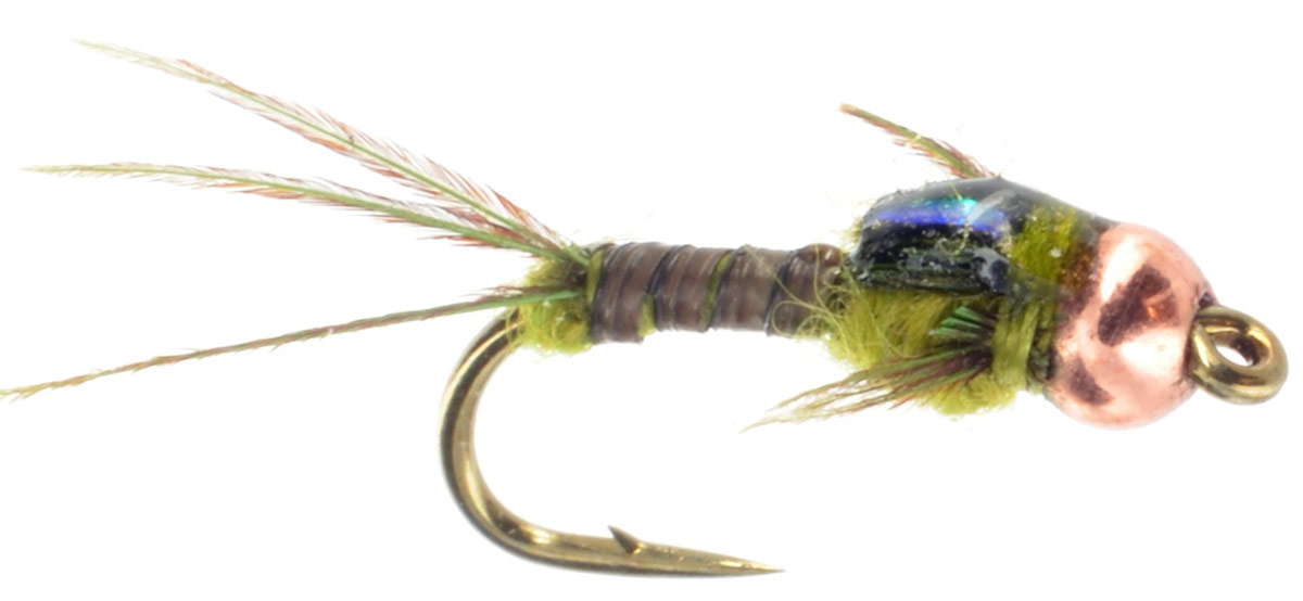 Micro Mayfly Olive Beadhead | Fly Fishing Flies For Less | DiscountFlies