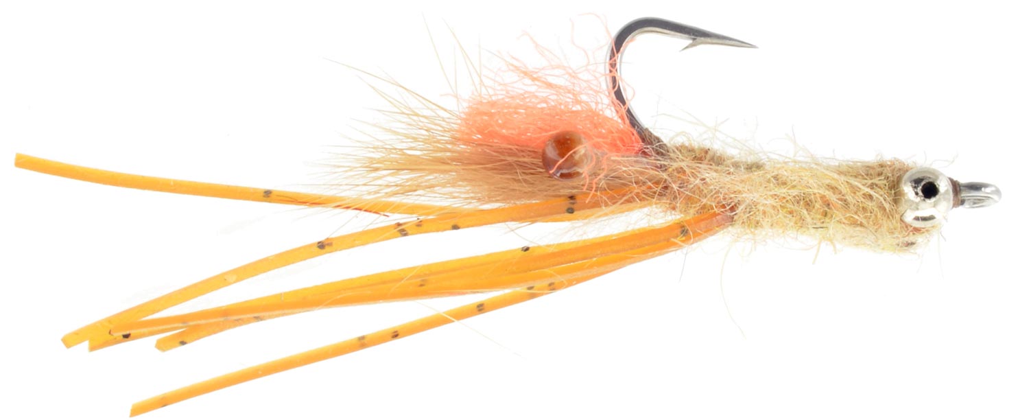 Orange Bearded Mantis Shrimp - Tan Beadchain (811S)